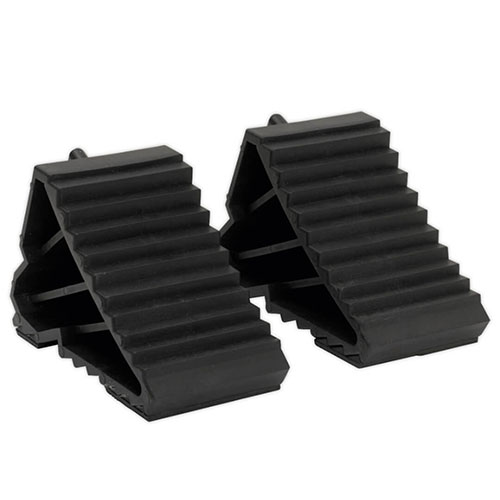 Wheel Chock | Heavy-Duty Rubber Vehicle Stopper by Nandan GSE