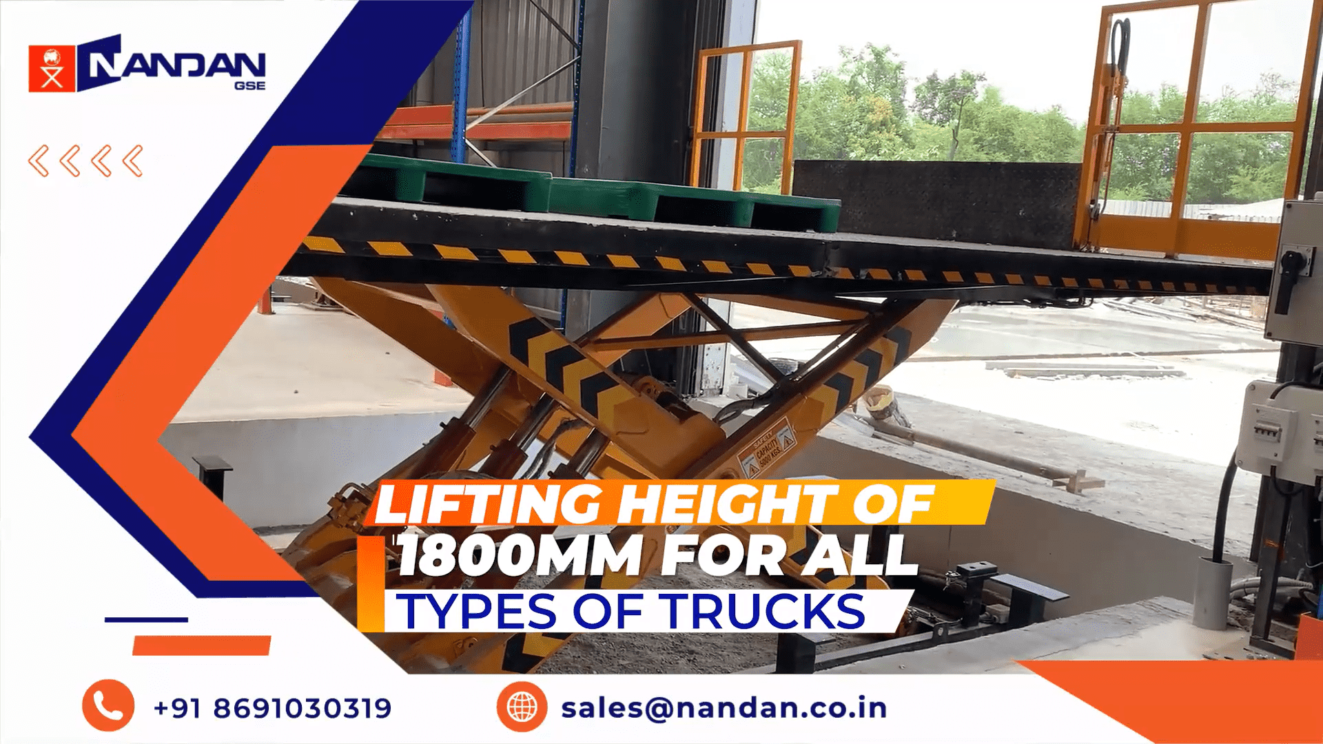 Customised Scissor Lift for Textile Industry - Nandan GSE