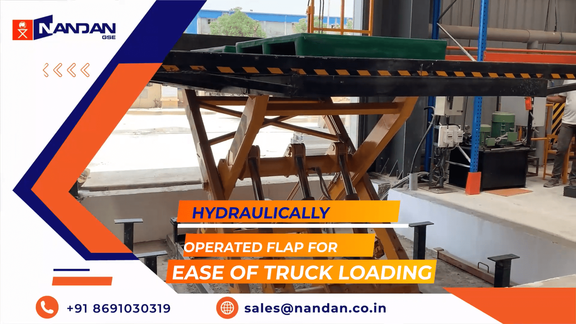 Customised Scissor Lift for Textile Industry - Nandan GSE